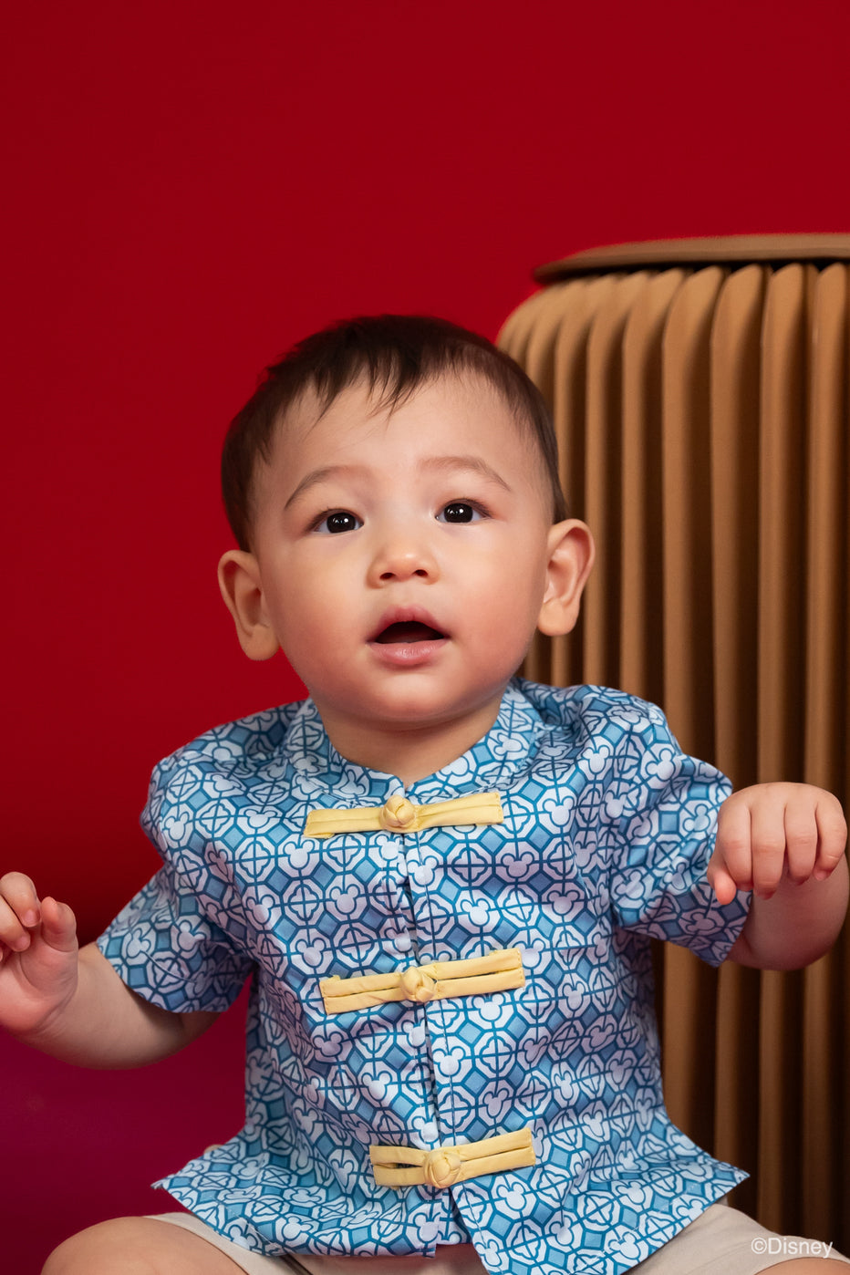 Tang Shirt Blue Mickey Tiles | Disney x elly CNY2024 – The Elly Store