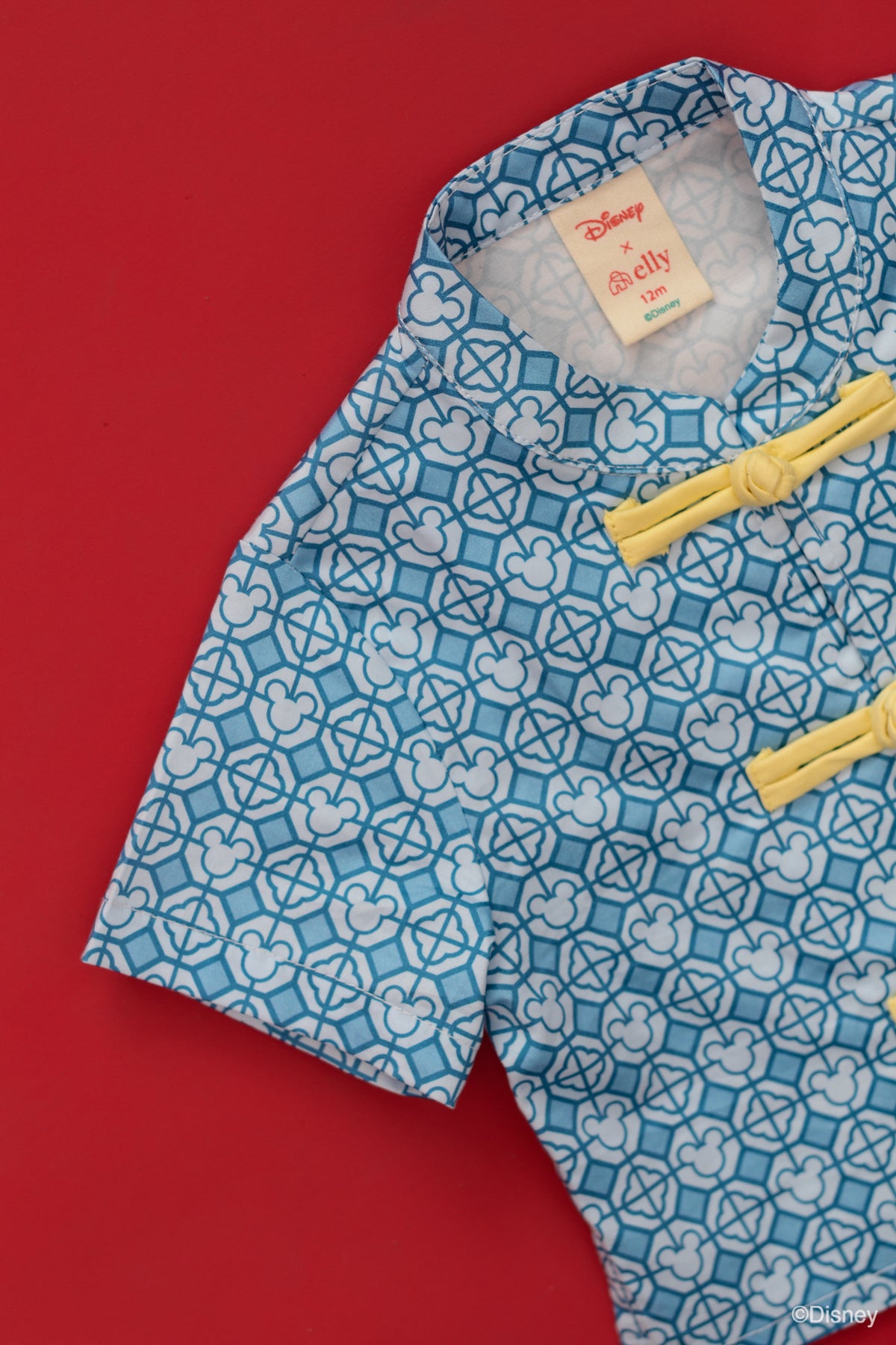 Tang Shirt Blue Mickey Tiles | Disney x elly CNY2024 – The Elly Store