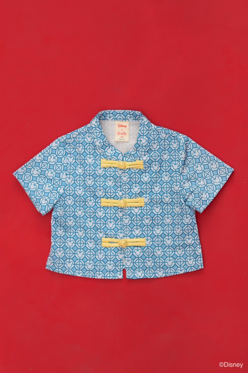 Tang Shirt Blue Mickey Tiles | Disney x elly CNY2024 – The Elly Store