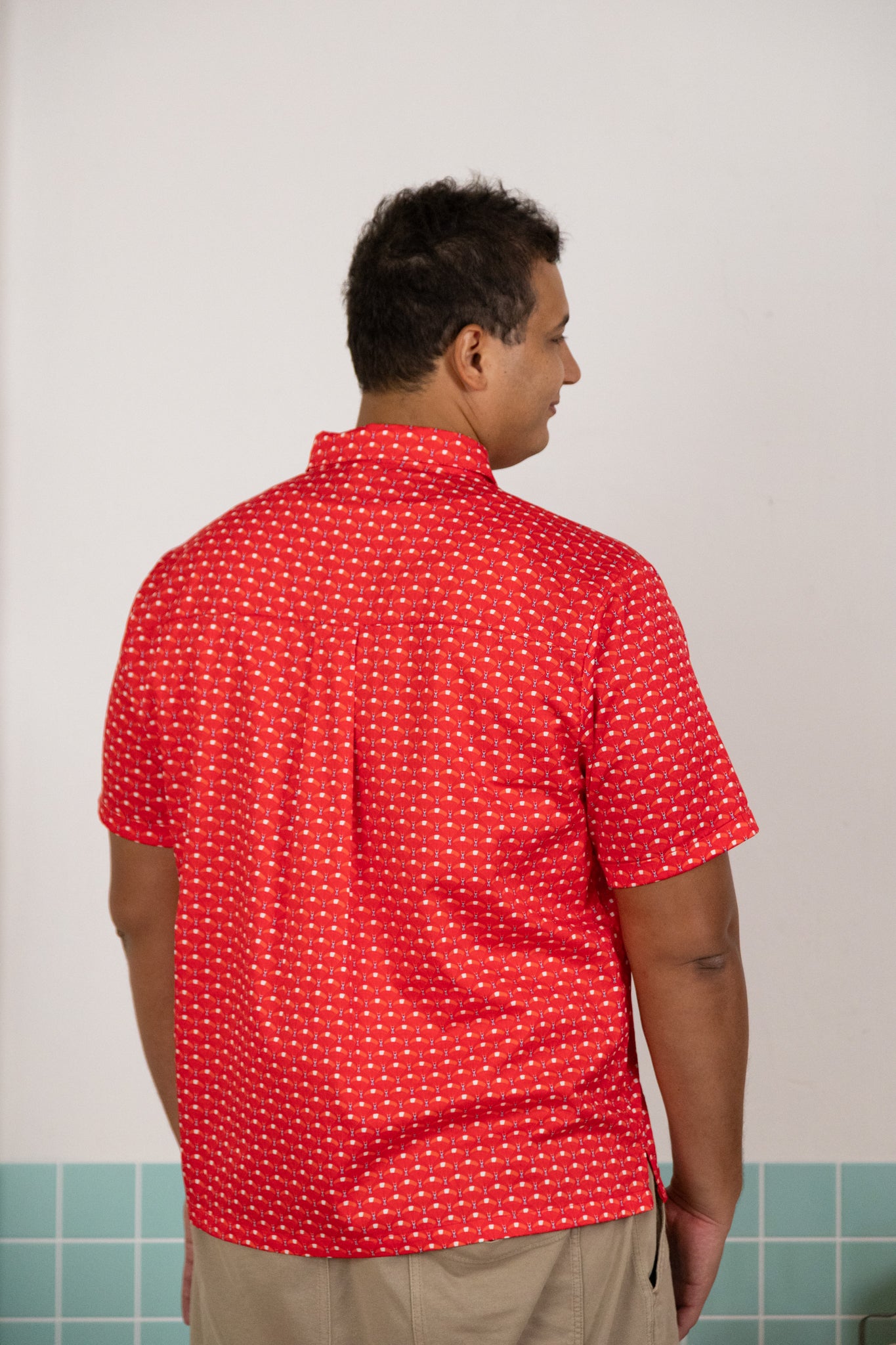 Mens Shirt Skyla Red | SG60 National Day Collection – The Elly Store