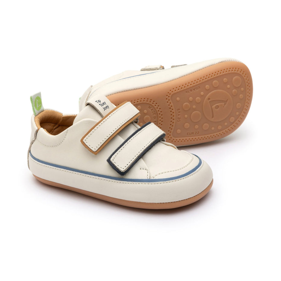 Tip Toey Joey Kids Shoes | Bossy Colours - Tapioca / Denim / Tangerine ...