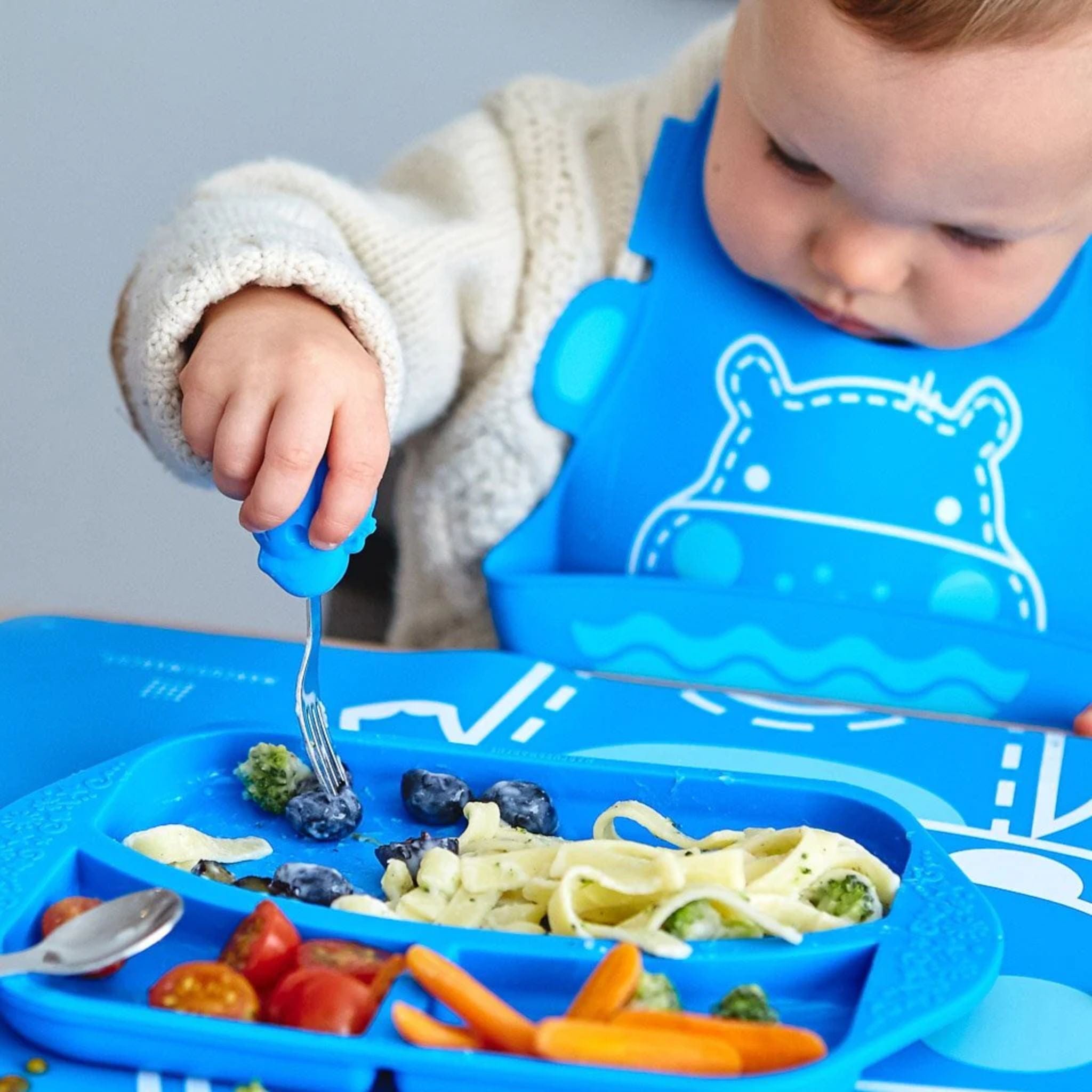 Palm Grasp Spoon & Fork Set for Easy Mealtime Enjoyment