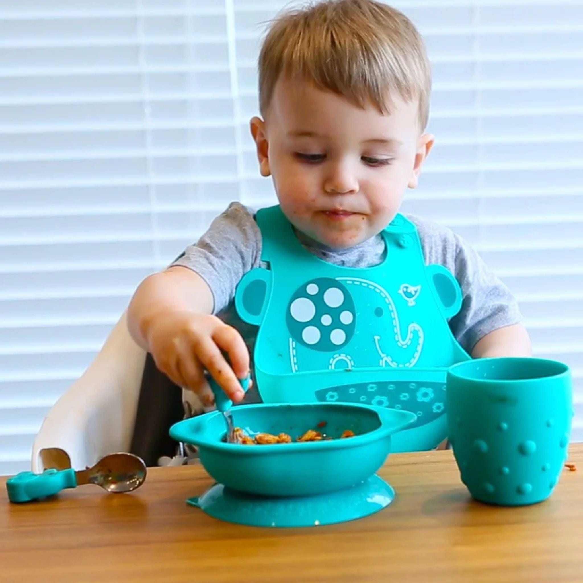 Palm Grasp Spoon & Fork Set - Ideal for Little Hands