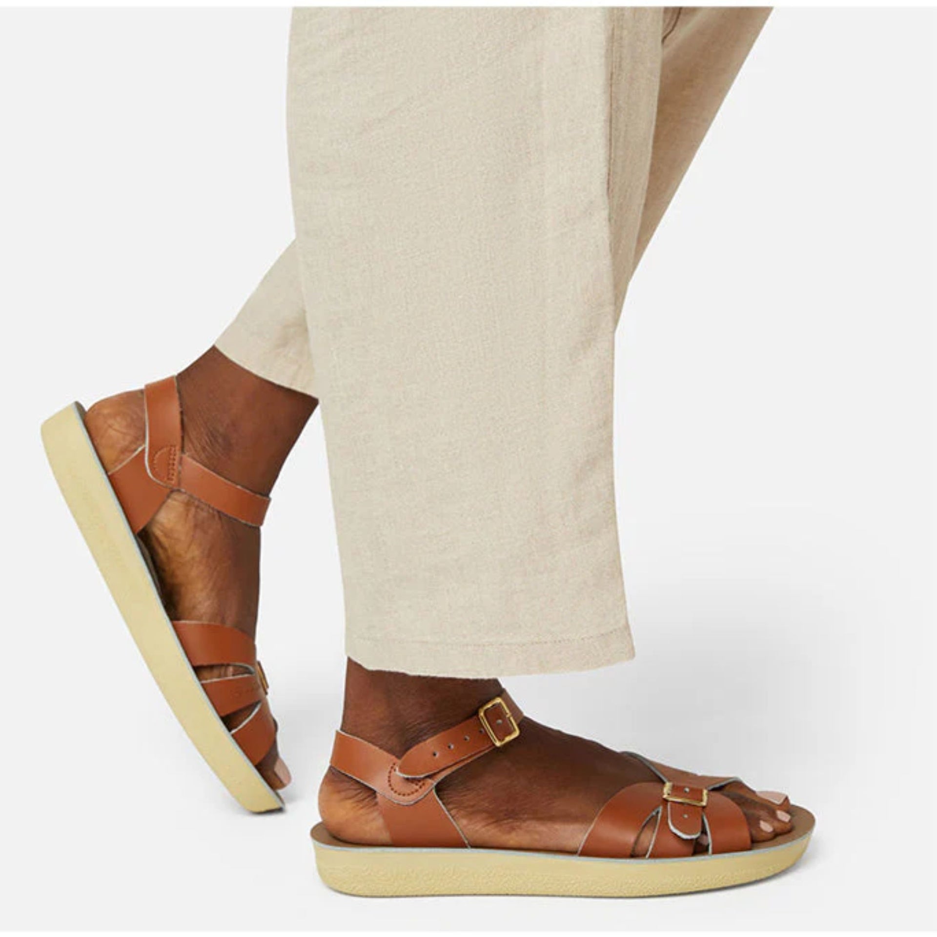 Salt-Water Sandals | Boardwalk Adult - Tan – The Elly Store