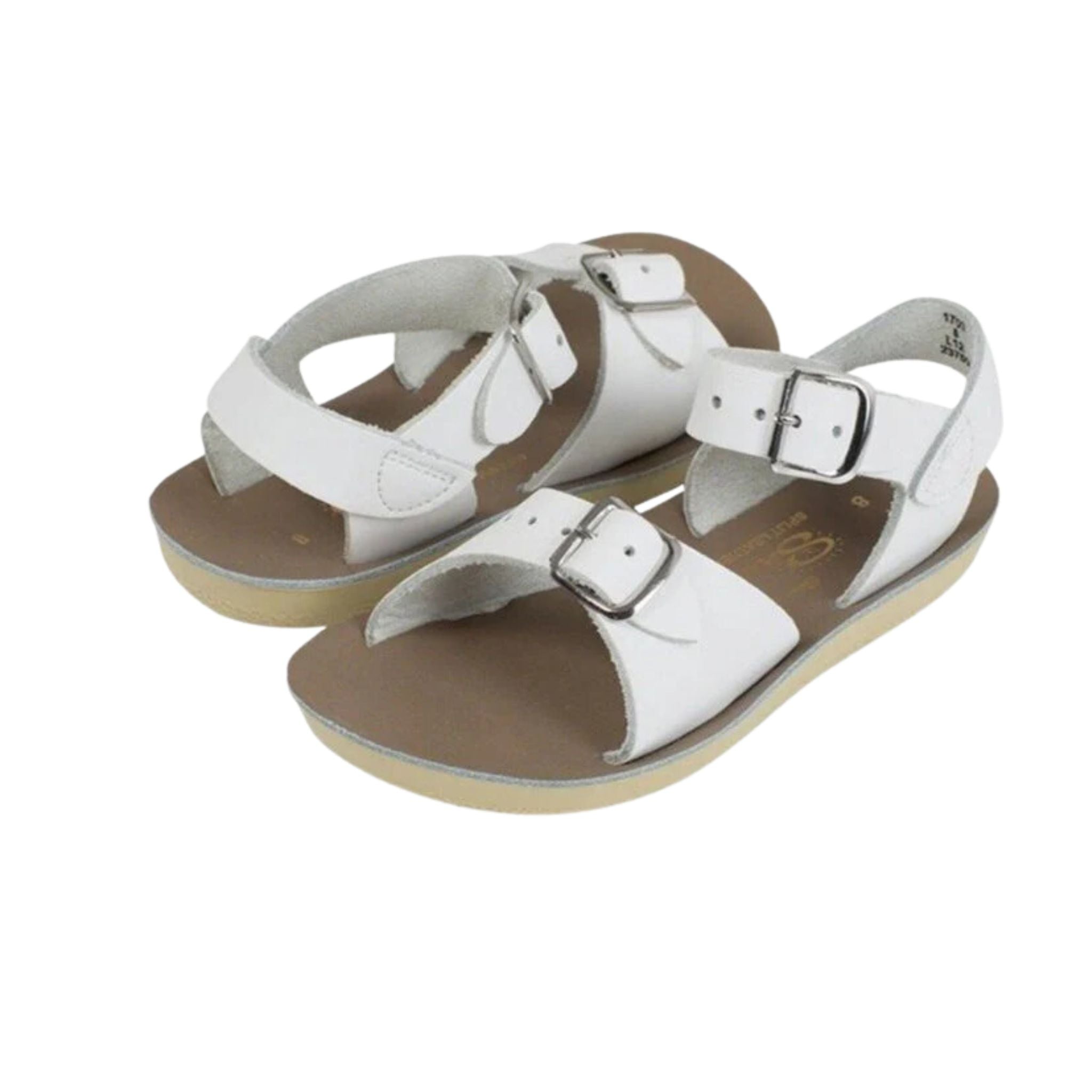Salt-Water Sandals | Surfer Sandals - White – The Elly Store